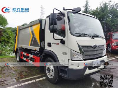 China Foton Forland 4x2 9000 Liters Compactor Garbage Truck Cummins 190HP Euro 3 for sale