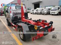China Jinbei 2m3 1 Ton Mini Hook Lift Garbage Truck with Detachable Container Euro VI for sale