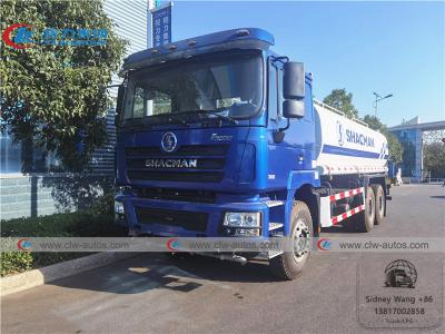 China Shacman 6x4 20000L Water Transport Tanker Truck Q235 Carbon Steel Tank for sale