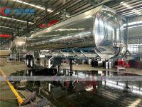 China 2 Axle 35CBM Aluminum Alloy Fuel Tanker Semi Trailer with BPW Axle for Diesel Delivery for sale