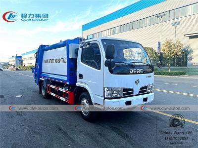 China Dongfeng Furuicar 4x2 5000L 4T Rear Load Garbage Compactor Truck for Waste Removal for sale