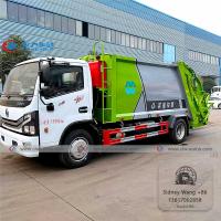 China Dongfeng 9000 Liters Rear Loader Compactor Garbage Truck for sale
