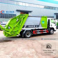 China Dongfeng 9000 Liters Rear Loader Compactor Garbage Truck for sale