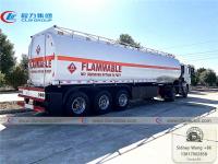 China Tri Axle 46000 Liters 35T 40T Diesel Fuel Tank Semi Trailer for Oil Transport for sale