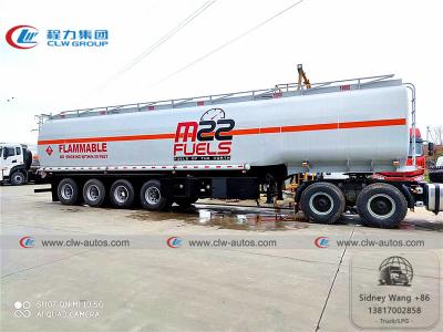 China 4 Axle 60000L Carbon Steel Q235 Fuel Tanker Truck for Diesel Gasoline Transport for sale