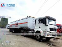 China 4 Axle 60000L Carbon Steel Q235 Fuel Tanker Truck for Diesel Gasoline Transport for sale