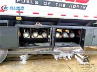 China 4 Axle 60000L Carbon Steel Q235 Fuel Tanker Truck for Diesel Gasoline Transport for sale