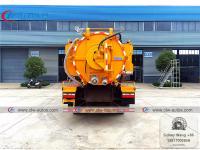 China Dongfeng Furuicar Vacuum Sewage Suction Truck 4000L Water Tank 7000L Septic Tank for sale