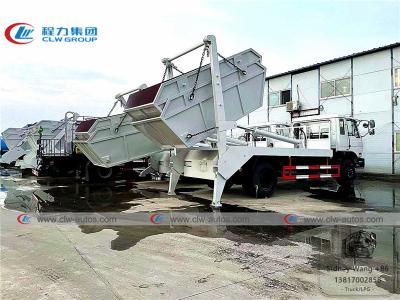China Howo 4x2 8cbm Swing Arm Garbage Truck 8000kg Load Capacity Euro 2 for sale
