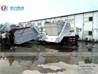 China Howo 4x2 8cbm Swing Arm Garbage Truck 8000kg Load Capacity Euro 2 for sale
