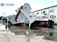 China Howo 4x2 8cbm Swing Arm Garbage Truck 8000kg Load Capacity Euro 2 for sale