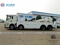 China Shacman 8x4 371HP 30-60T Heavy Duty Wrecker Truck with 25T Crane for sale
