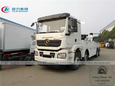 China Shacman 8x4 371HP 30-60T Heavy Duty Wrecker Truck with 25T Crane for sale