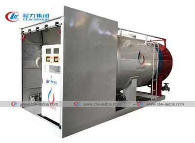 China NNPC DPR Standard 15000 Liters 7.5 Tonne LPG Skid Station With Flow Meter for sale
