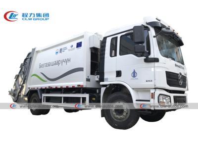 China SHACMAN 4x2 6 Wheeler Rear Loader Compressed Garbage Truck 14-16 CBM Capacity 270HP Diesel Engine for sale