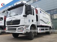 China SHACMAN 4x2 6 Wheeler Rear Loader Compressed Garbage Truck 14-16 CBM Capacity 270HP Diesel Engine for sale