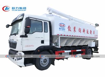 China Sinotruk Howo 4x2 18cbm Bulk Grain Feed Truck with Hydraulic Auger Diesel Euro 5 for sale