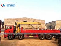 China Shacman F3000 8x4 Truck Mounted Telescopic Boom Crane 16 Tons Lifting Capacity for sale