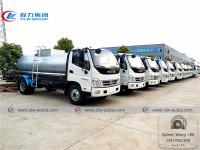China Foton 5000L SS 304 Water Bowser Truck for Drinking Water Transport 4x2 for sale
