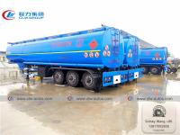 China Tri Axle 55000L 40T 45T Fuel Transport Truck Semi Trailer Carbon Steel Stainless Steel Aluminum Alloy for sale