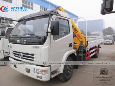 China Dongfeng Duolicar 4T 5T Folding Arm Hydraulic Boom Truck Crane with XCMG Crane for sale
