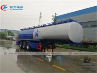 China 3 Axle 45000L Fuel Tank Semi Trailer 36T 42T Diesel Gasoline Transport for sale