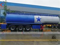 China 3 Axle 45000L Fuel Tank Semi Trailer 36T 42T Diesel Gasoline Transport for sale