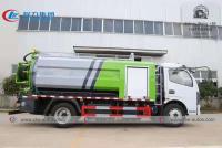 China Dongfeng Kaipute 3000L Water Tank 7000L Septic Tank Vacuum Suction Truck 4x2 for sale