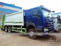 China SINOTRUK HOWO 6x4 18m3 Compactor Garbage Truck 25000kg GVW Carbon Steel Body for sale