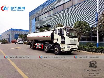 China FAW 6x2 18000 Liters SS 304 2B Milk Transport Tanker Truck for Fresh Milk for sale
