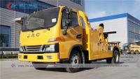 China JAC 4x2 3T 5T Wrecker Towing Truck 7370x2300mm Road Recovery for sale