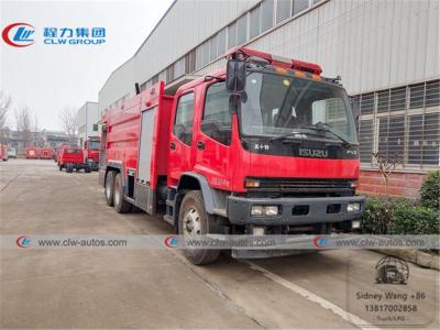 China ISUZU FVZ 6x4 LHD Fire Rescue Truck 12000L Water Tank 4000L Foam Tank 280HP for sale