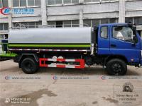 China Foton Forland 4x2 10 Ton Water Spraying Truck with High Pressure Water Cannon 125kw for sale