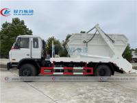 China LHD 10m3 Swing Arm Skip Loader Garbage Truck for sale
