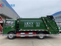 China LHD Dongfeng 6cbm Compressed Garbage Truck With Double Operation System for sale