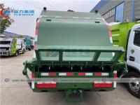China LHD Dongfeng 6cbm Compressed Garbage Truck With Double Operation System for sale