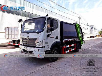 China Foton Rowor 4x2 7000 Liters 6 Ton Compactor Garbage Truck Waste Collection for sale