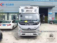 China FOTON Ollin 4x2 5-8 Ton Refrigerated Box Truck with 156HP Diesel Engine for sale