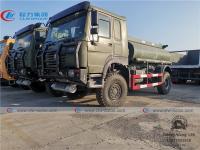 China Sinotruk Howo 4x4 290HP 10000L Fuel Tank Truck Off Road Diesel Tanker for sale