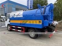 China ISUZU 4x2 5cbm Sewage Vacuum Truck Q235A Tank 5000L Sewer Cleaning for sale