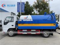 China ISUZU 4x2 5cbm Sewage Vacuum Truck Q235A Tank 5000L Sewer Cleaning for sale