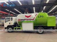 China 15cbm LPG Dispenser Truck Q345R Tank 15000Liters Mobile Bobtail for Cylinder Refilling for sale