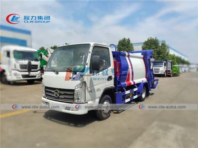 China 5m3 Hydraulic Compression Garbage Truck Euro II Dongfeng 6220mm LHD for sale