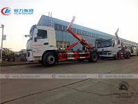 China Shacman 10 Ton Hydraulic Hooklift Garbage Truck 10000L Container 190HP for sale