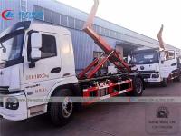 China Shacman 10 Ton Hydraulic Hooklift Garbage Truck 10000L Container 190HP for sale