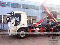 China Shacman 10 Ton Hydraulic Hooklift Garbage Truck 10000L Container 190HP for sale
