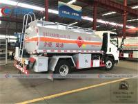 China 6cbm HOWO 4x2 Fuel Oil Delivery Truck 6000 Liters with Dispenser for sale