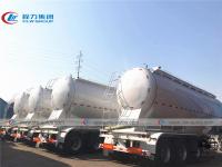 China 25-50cbm Carbon Steel Cement Tanker 3 Axle Semi Trailer for Bulk Powder Transport for sale
