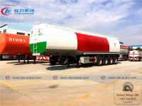 China 4 Axle 65000L Fuel Tanker Semi Trailer 45T 50T 55T Diesel Gasoline Transport for sale