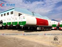 China 4 Axle 65000L Fuel Tanker Semi Trailer 45T 50T 55T Diesel Gasoline Transport for sale